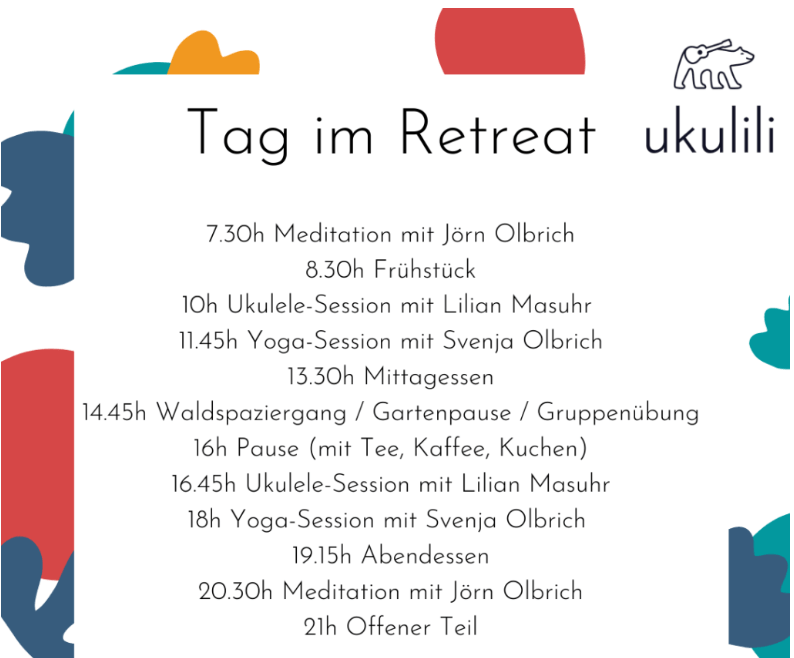 Ein typischer Tag im Retreat – ukulili